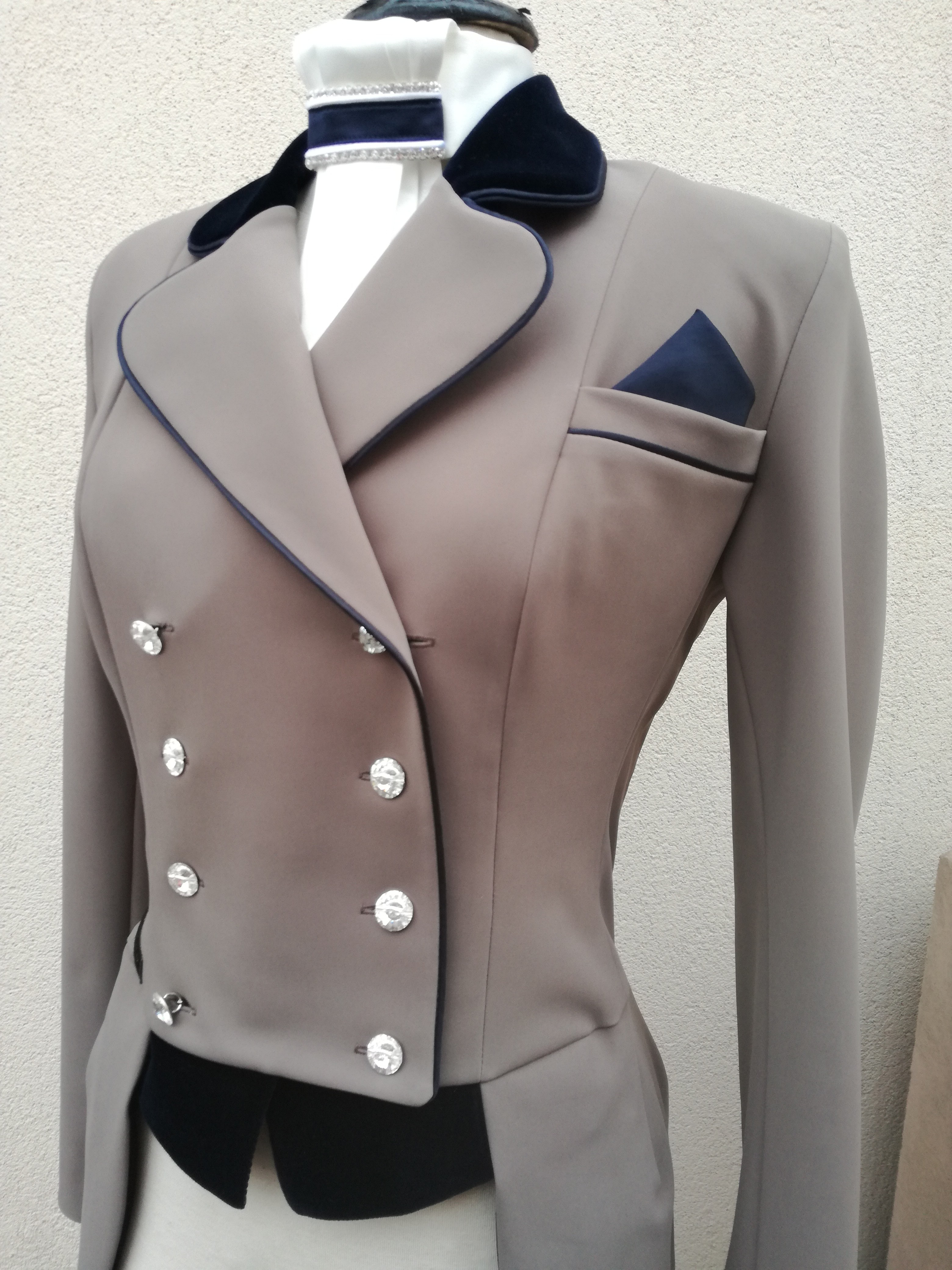 mini frac taupe et marine-38 - Collection