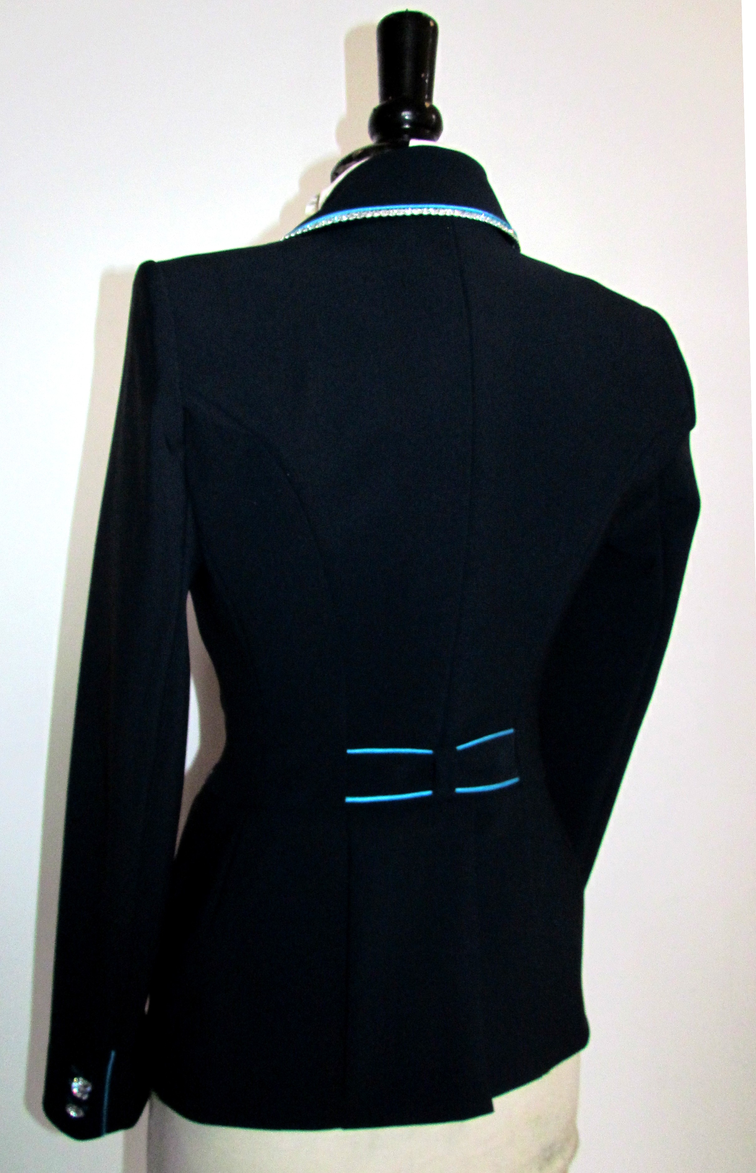 mini frac soft shell marine bordure turquoise et strass - Mini frac ...